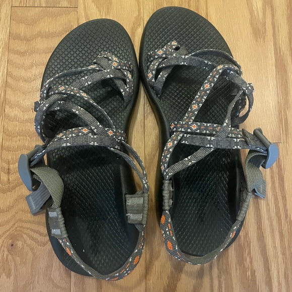 Chaco | Shoes | Chacos Zcloud X2 Grey Orange And White Sandals | Poshmark